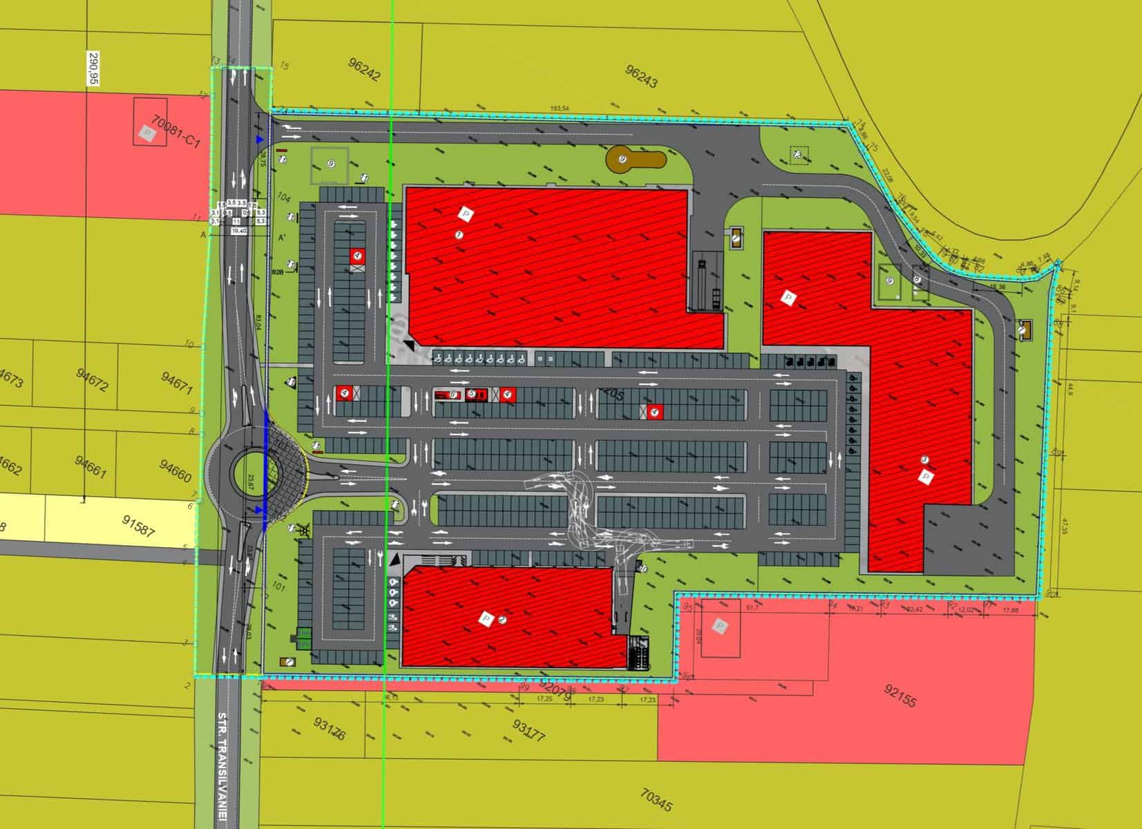 Proiect pentru construirea unui centru comercial, la Aiud. Va include ...
