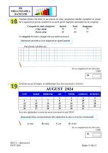 Evaluare Națională 2024 clasa a IV-a. Subiectele la Matematică ...
