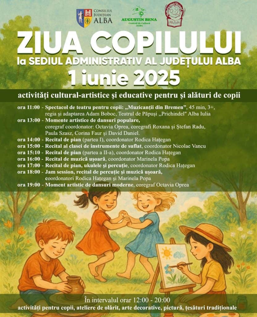 1 iunie 2025: Ziua Copilului, sărbătorită la Alba Iulia, Sebeș, Aiud ...