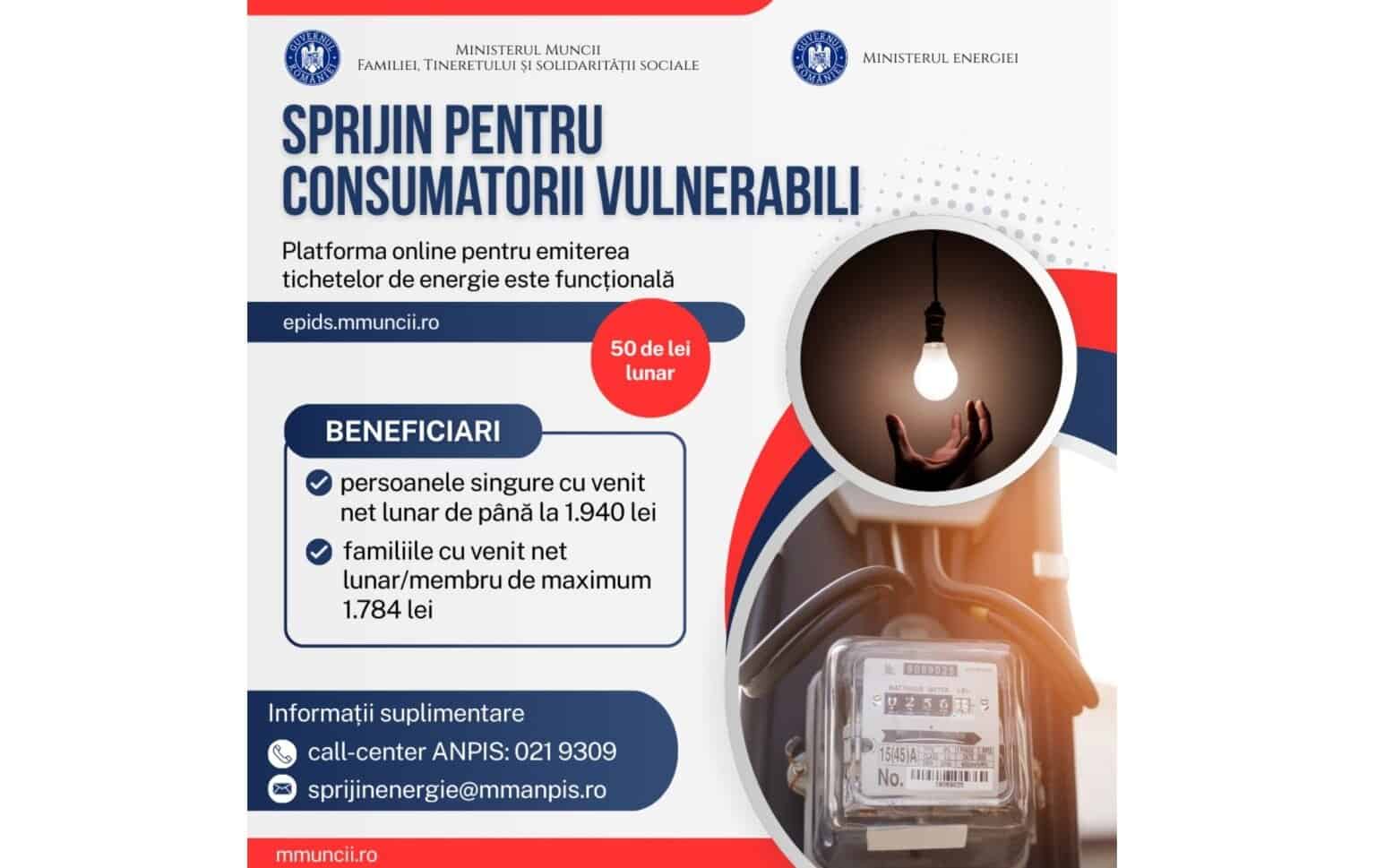 Carduri de energie 2025: ghid complet pentru ajutorul de la stat de 50 de lei pe lună privind ...