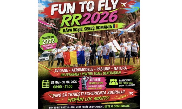 28-31 mai: Fun to Fly 2026. Pasionații de aeromodele se reunesc la Râpa ...