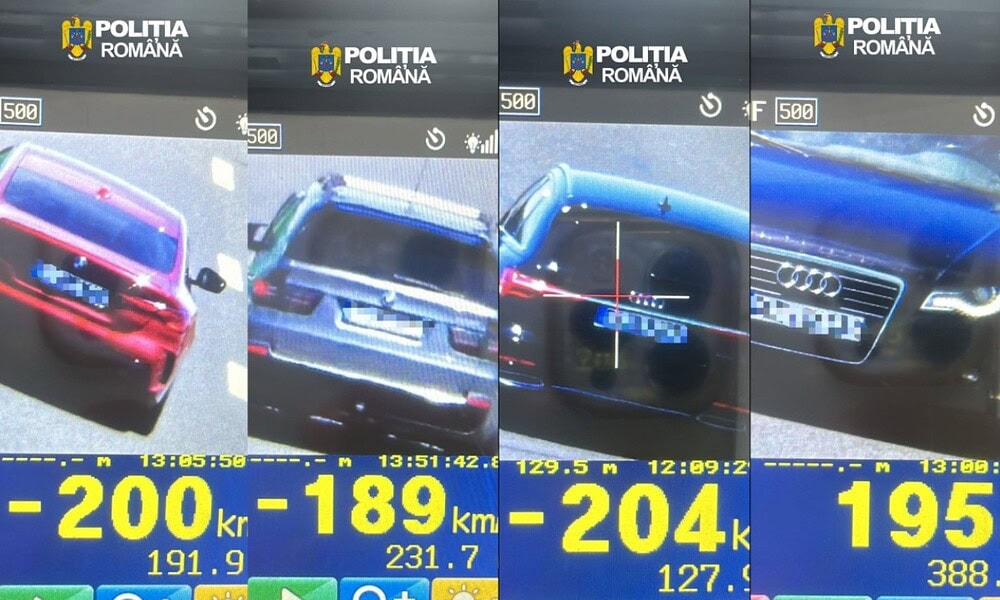FOTO: 11 șoferi prinși cu viteză excesivă pe Autostrada A1 Sebeș-Deva ...